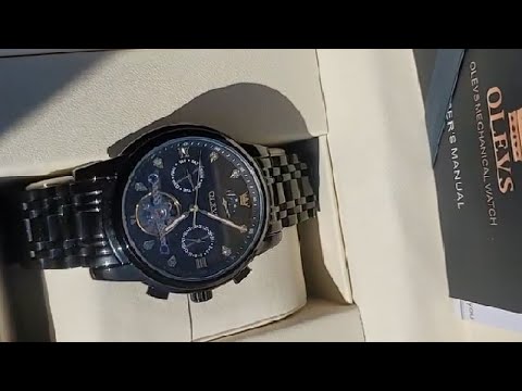 OLEVS Men's Automatic Mechanical Watches Diamond Skeleton Review, Gorgeous watch, excellent quality
