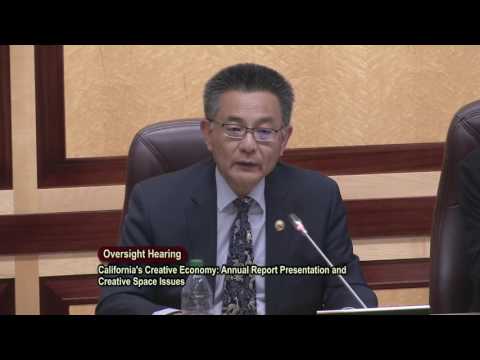 Assmb. Kansen Chu: CA Joint Committee on the Arts - 5.24.17