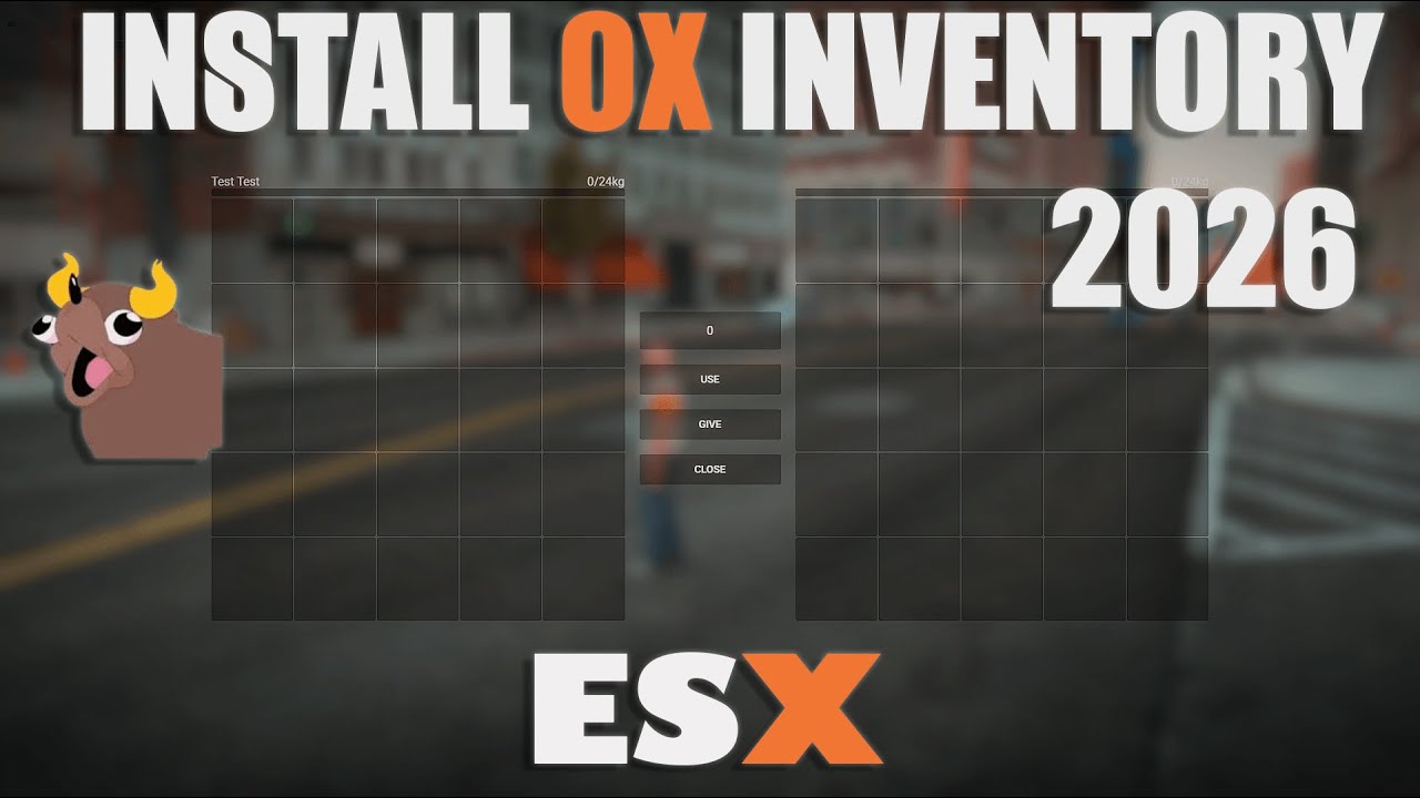 How to Install Ox Inventory FiveM ESX into your server | ESX Legacy (EP 2)