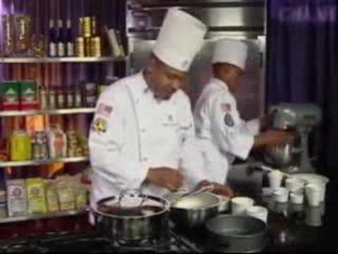 Saving Private Dining "Grill Sergeants" Shrimp, Cake, Salad