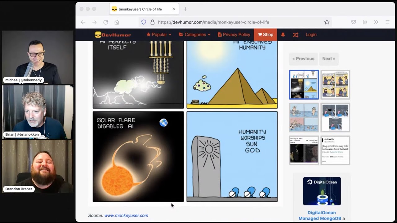 Vendorizing your Python podcast - Python Bytes 244 Recording Live Stream