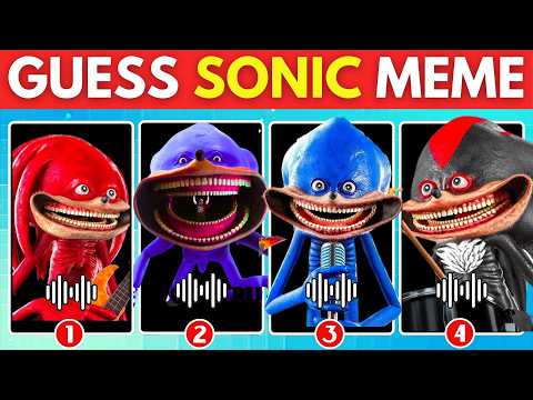 Guess Sonic Meme And Dance Challenge 2 ~Sonic The Hedgehog 3 Movie Quiz |Sonic, Shin Sonic&Sonic.EXE