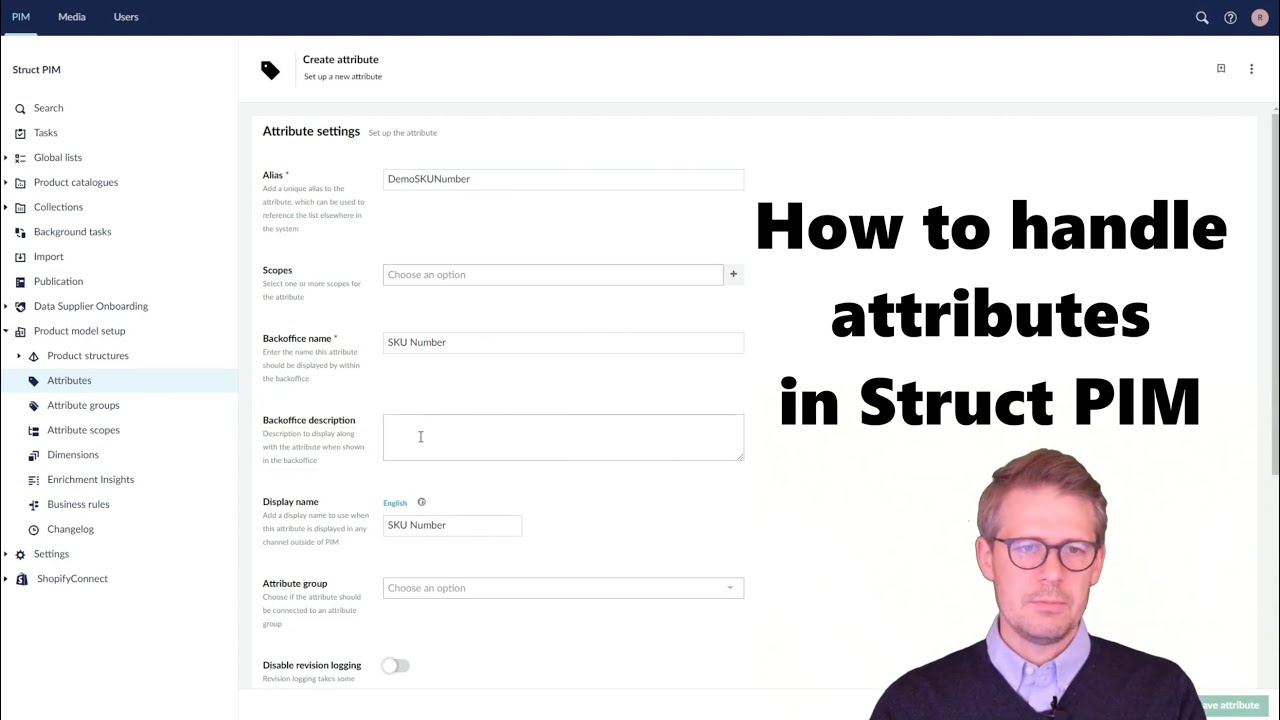Attributes basic - in Struct PIM
