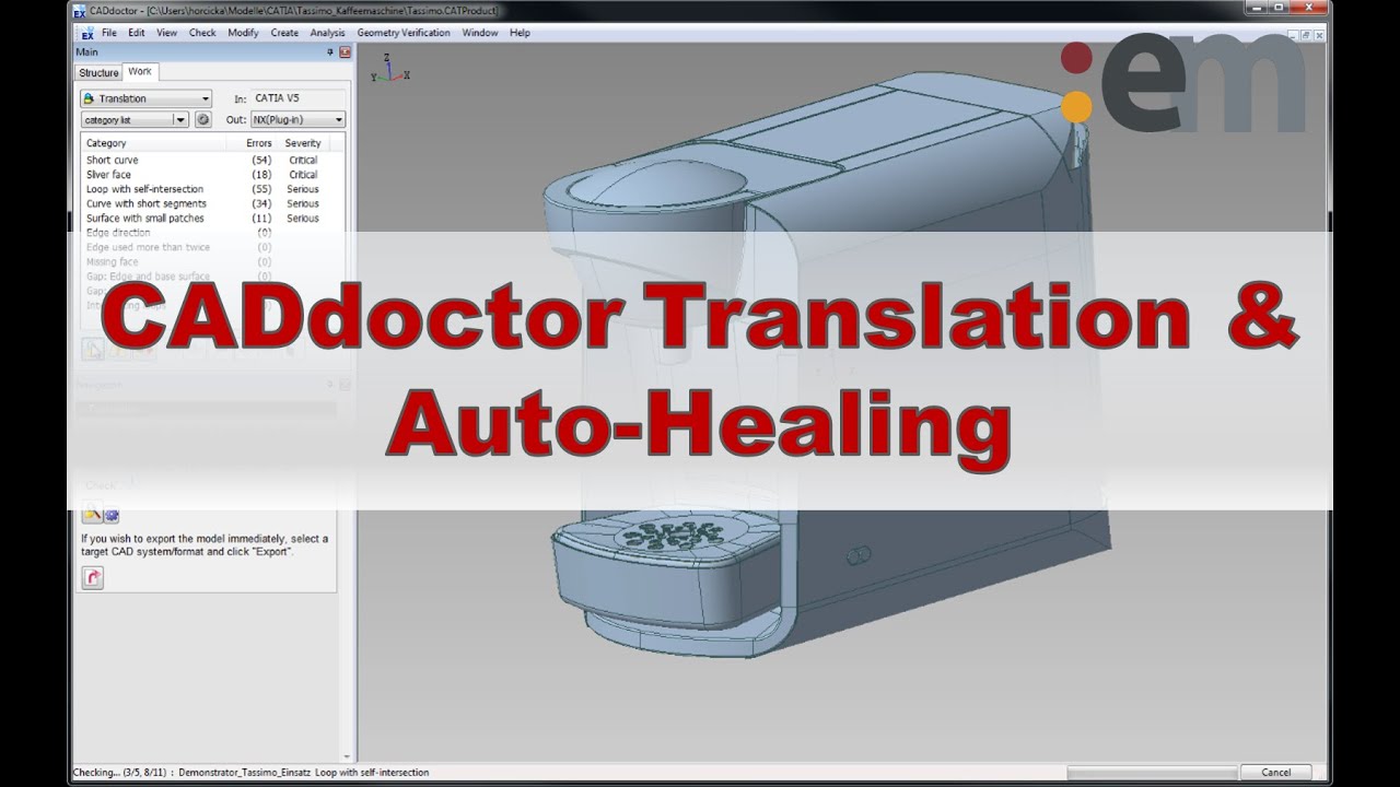 CADdoctor Translation & Auto-Healing