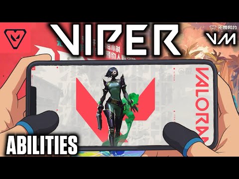 VALORANT MOBILE VIPER AGENT ALL ABILITIES EXPLAINED FULL GAMEPLAY π