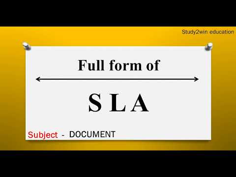 SLA ka full form | Full form of in English | Subject - DOCUMENT