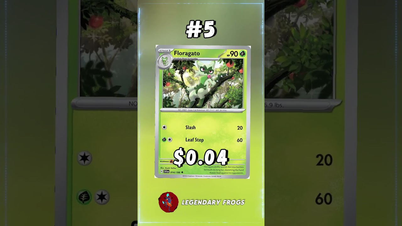 Top 5 Floragato Pokemon Cards #floragato