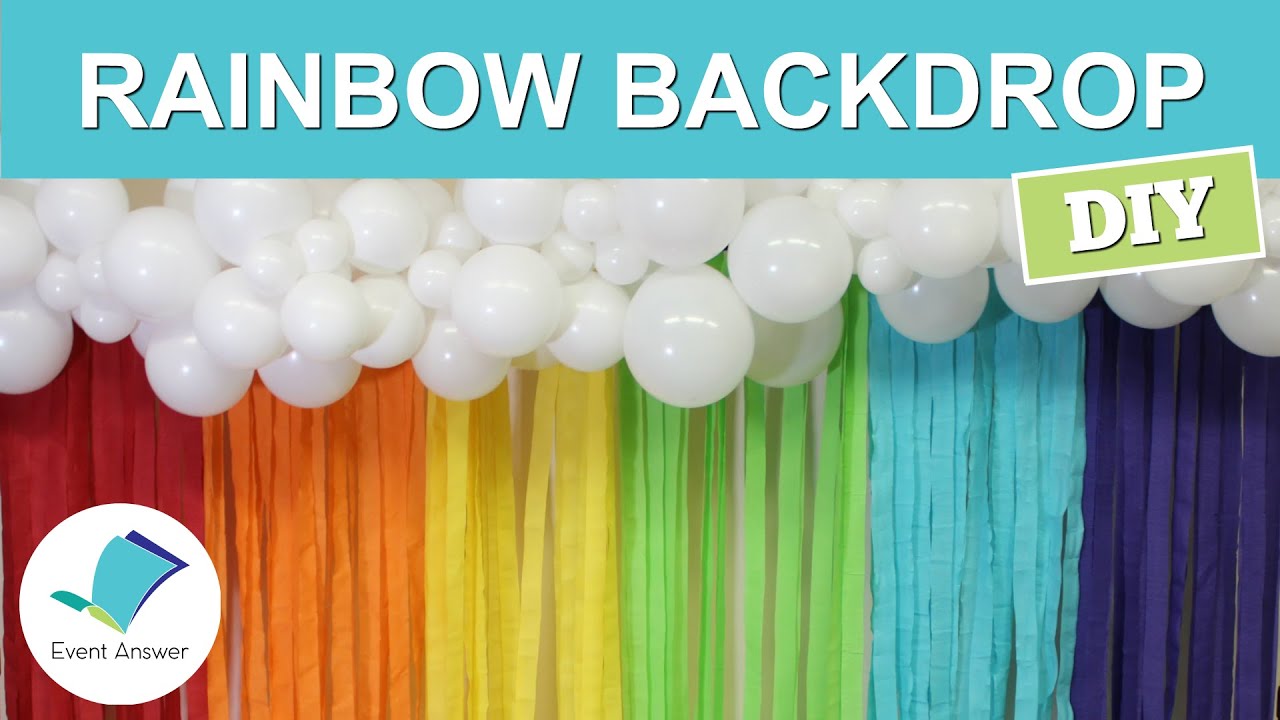 DIY Rainbow Backdrop | Easy Photo booth