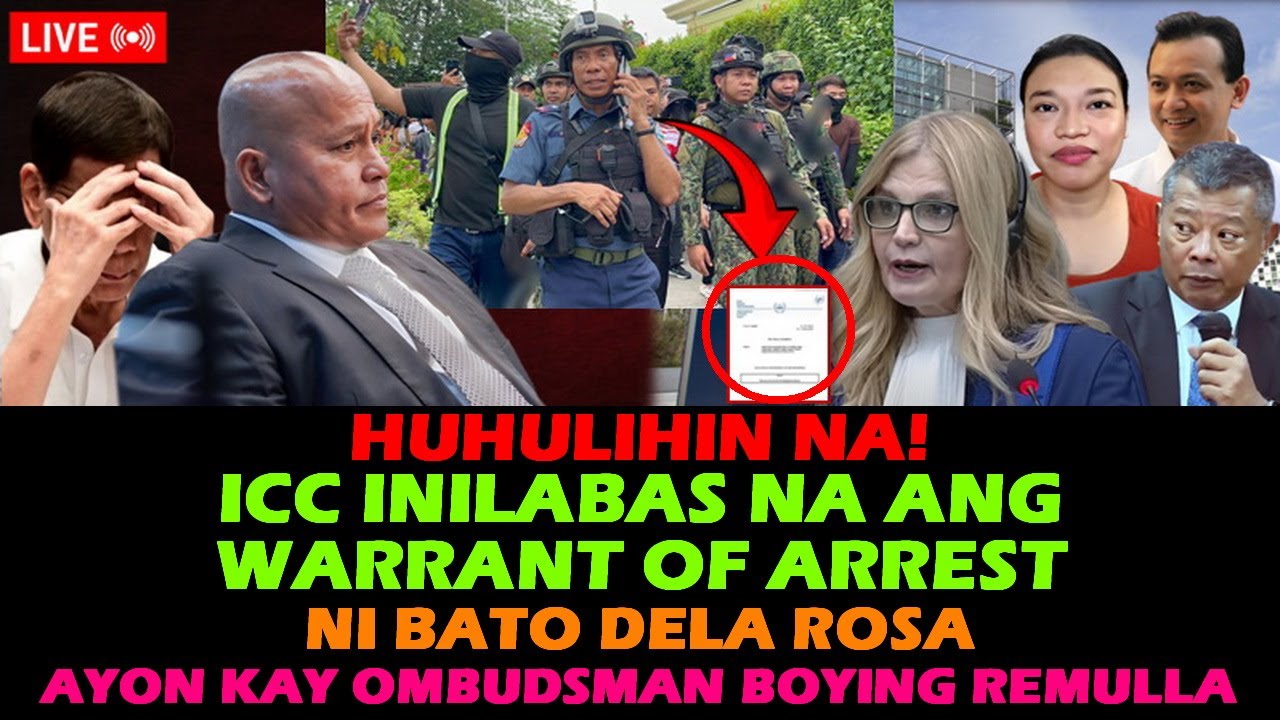 YANIG SA PULITIKA: ICC WARRANT KAY SENADOR BATO DELA ROSA, KINUMPIRMA ...