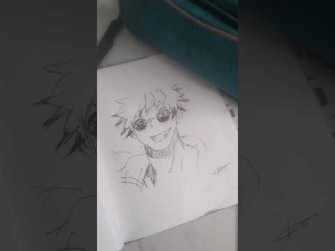 #jujutsukaisen #satorugojo #anime #art #penart #drawing