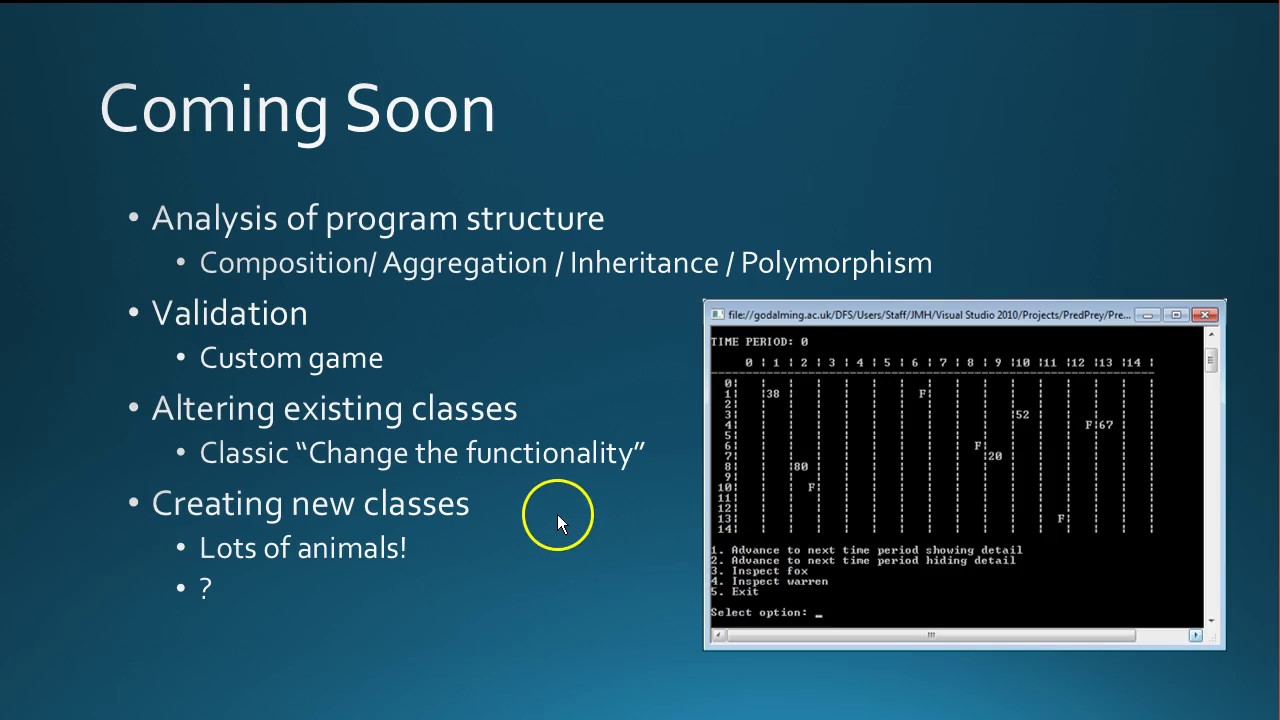 AQA Computer Science Paper 1 (2017 Predator Prey)