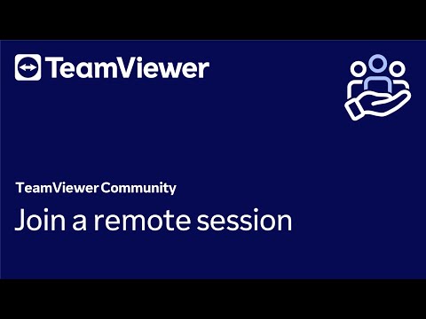 How to join a remote session in TeamViewer Remote
