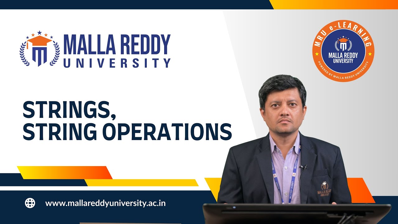 Strings in Programming: Basics & Core String Operations Explained | MRU E-Learning
