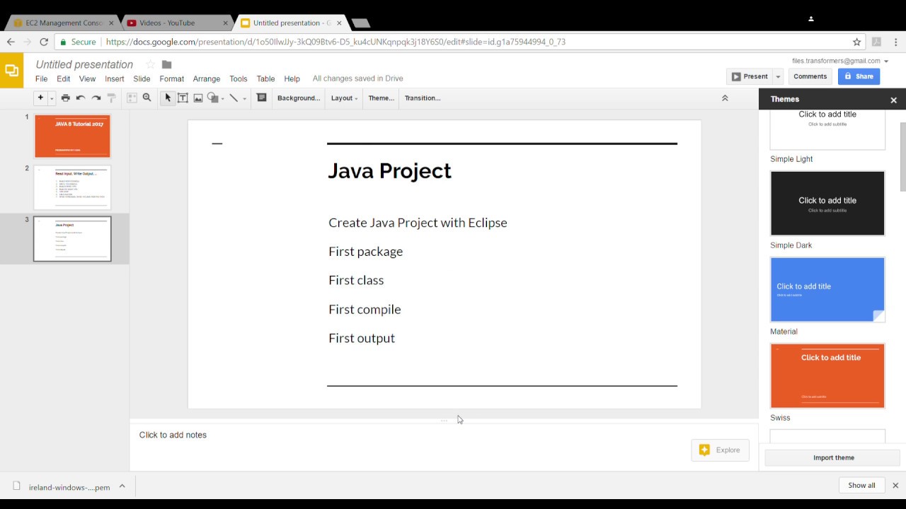 Java 8 Tutorial-1 Create  First package First class using Eclipe