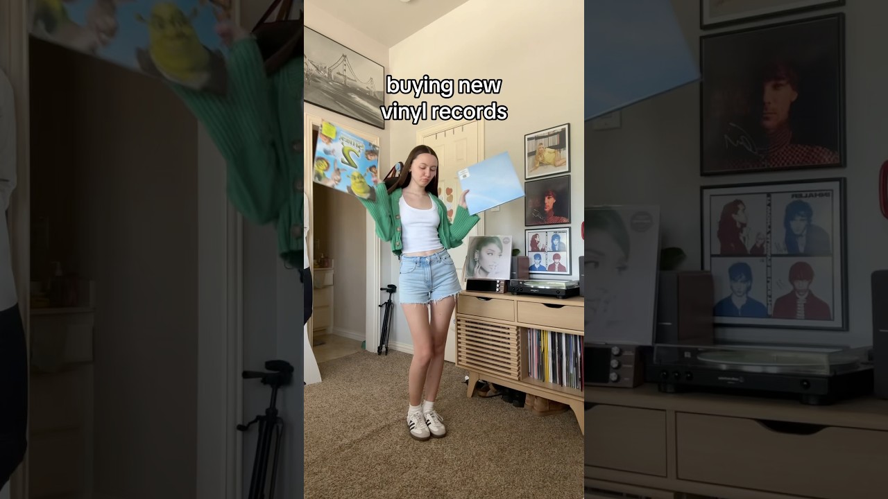 here’s the problem with buying new vinyl records🫣 #vinyl #vinylrecords