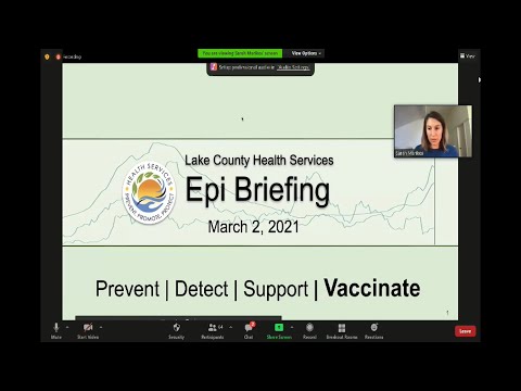 COVID-19 Update - Dr. Gary Pace - Board of Supervisors Mtg. Tues. 03/02/21
