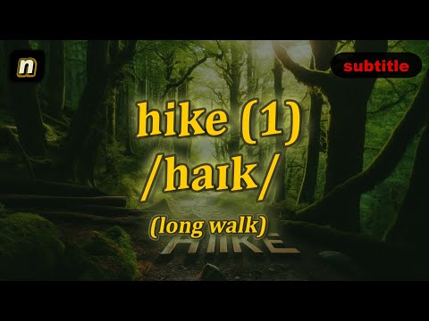 [n] Hike meaning (long walk) with 5 examples