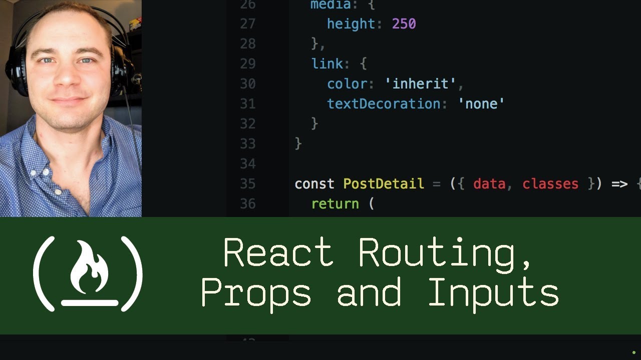 React Routing, Props, and Inputs (P5D91) - Live Coding with Jesse
