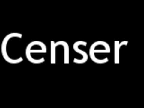 How to Pronounce Censer
