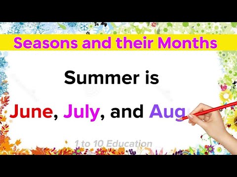 Seasons and their Months||Seasons of the year||learning||four seasons #seasons