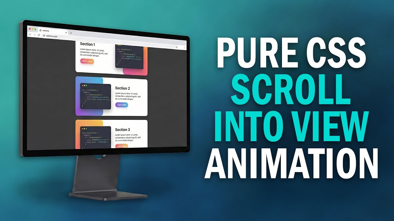 Pure CSS Scroll into View Animation Tutorial