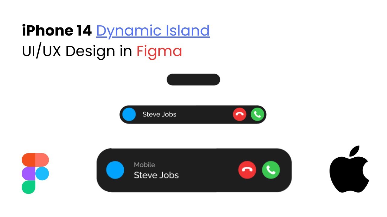 iPhone 14 dynamic island UI/UX Design in Figma | JA Tech Official | HD 1080p