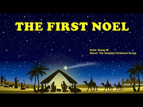 The First Noel - Boney M (with Lyrics)