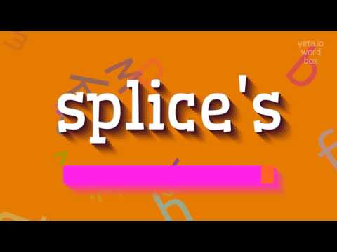 How to say "splice's"! (High Quality Voices)
