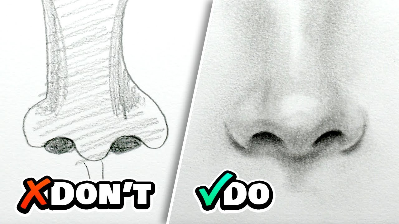 DOs and DON’Ts: How to Draw a Realistic Nose