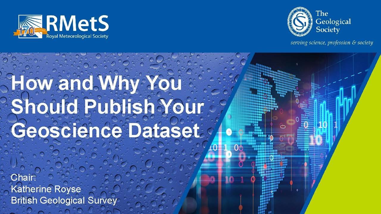 How and Why You Should Publish Your Geoscience Dataset
