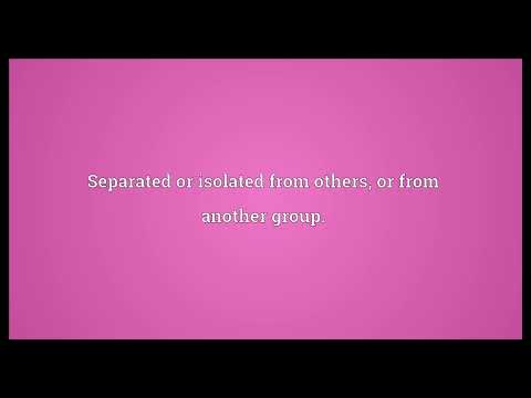 Segregated Meaning