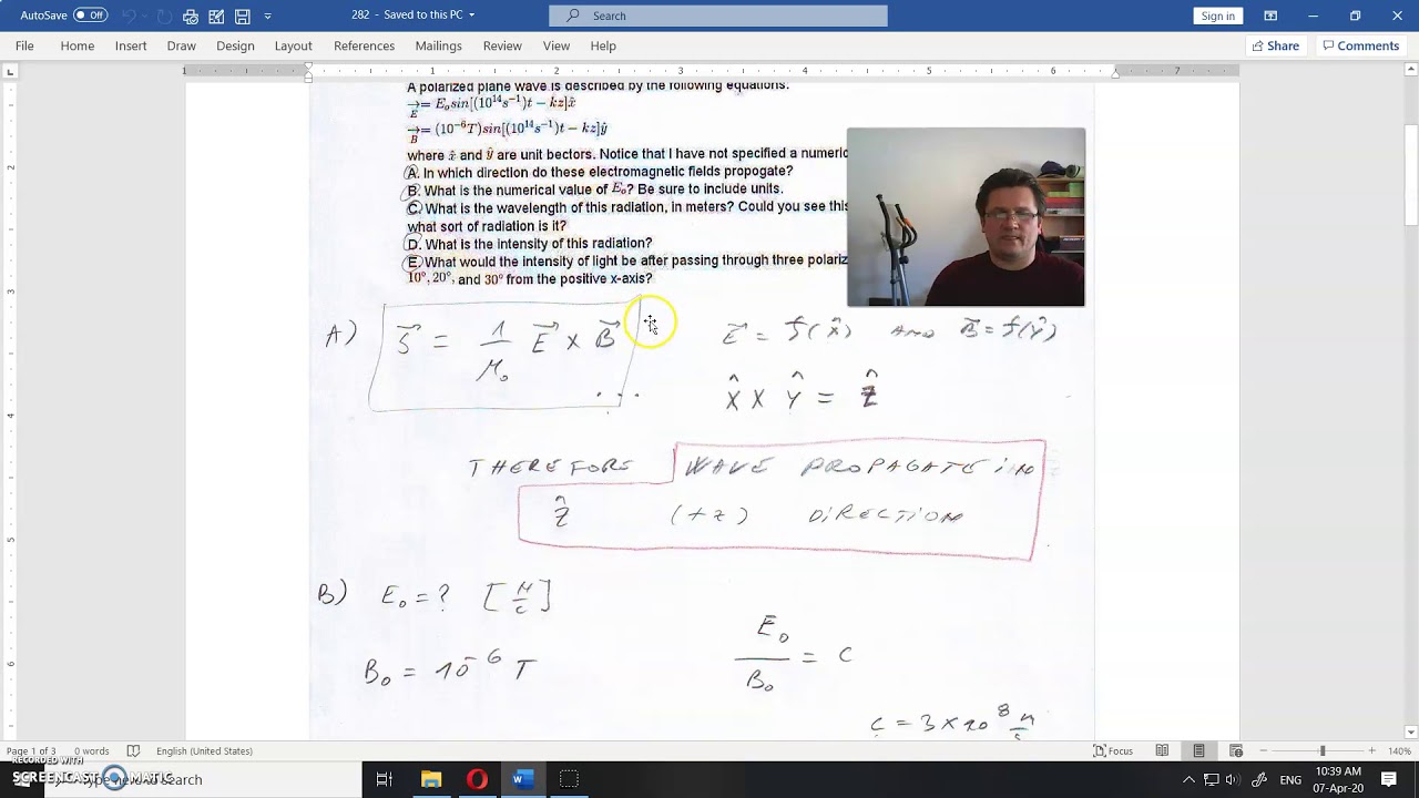 282. assignment (electromagnetic wave)