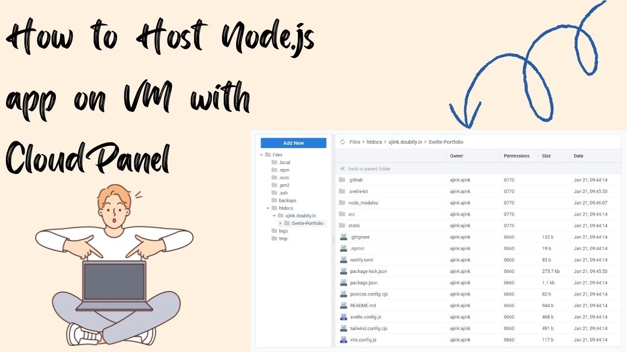 How to Host a Node.js App on VM with CloudPanel | Deploy Node.js on Ubuntu Server (2025)