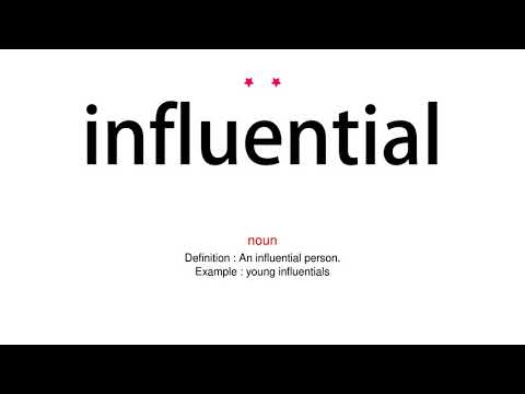 How to pronounce influential - Vocab Today
