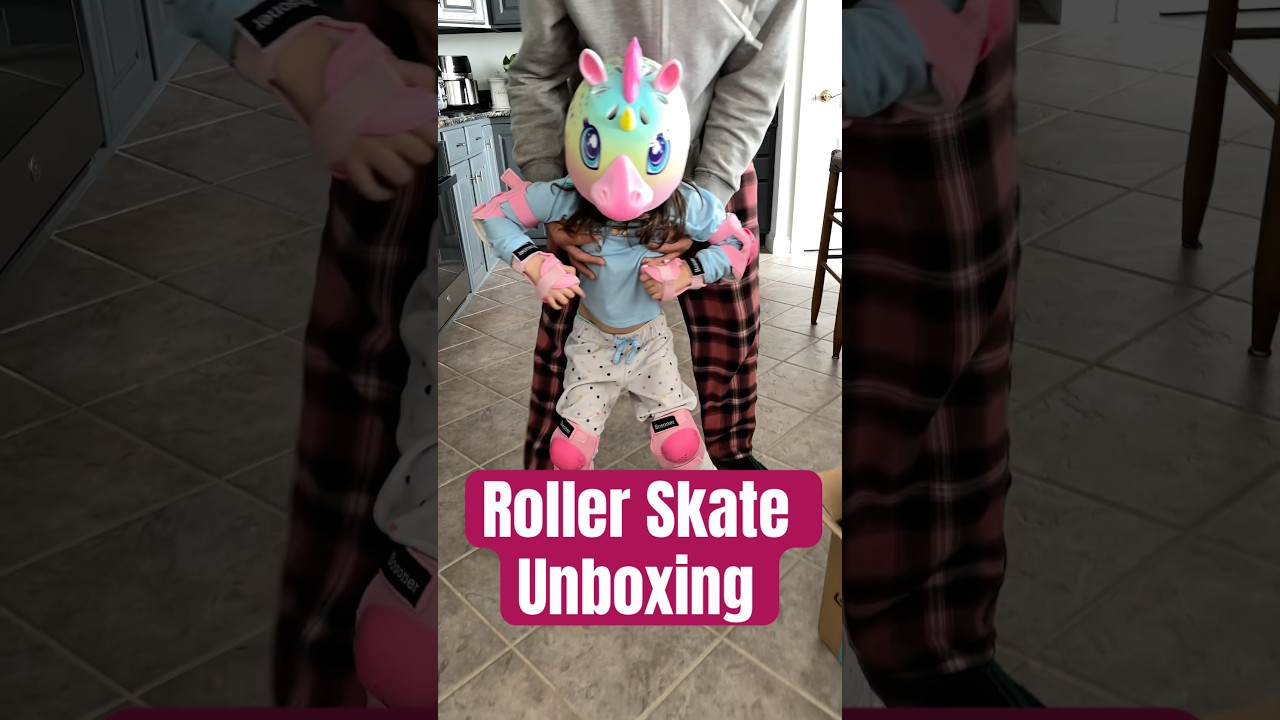 First time roller skate owner! 🛼 #rollerskates #giftideasforkids #shorts