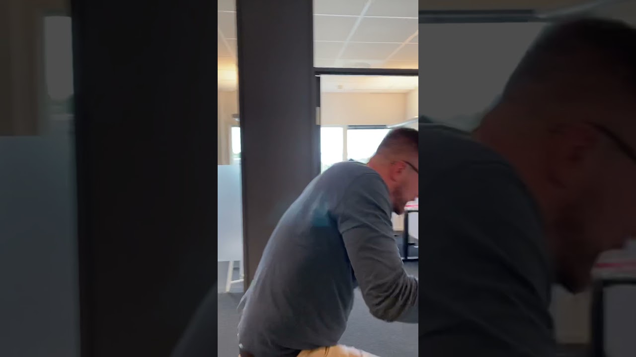 Angry coworker cursing on a friday