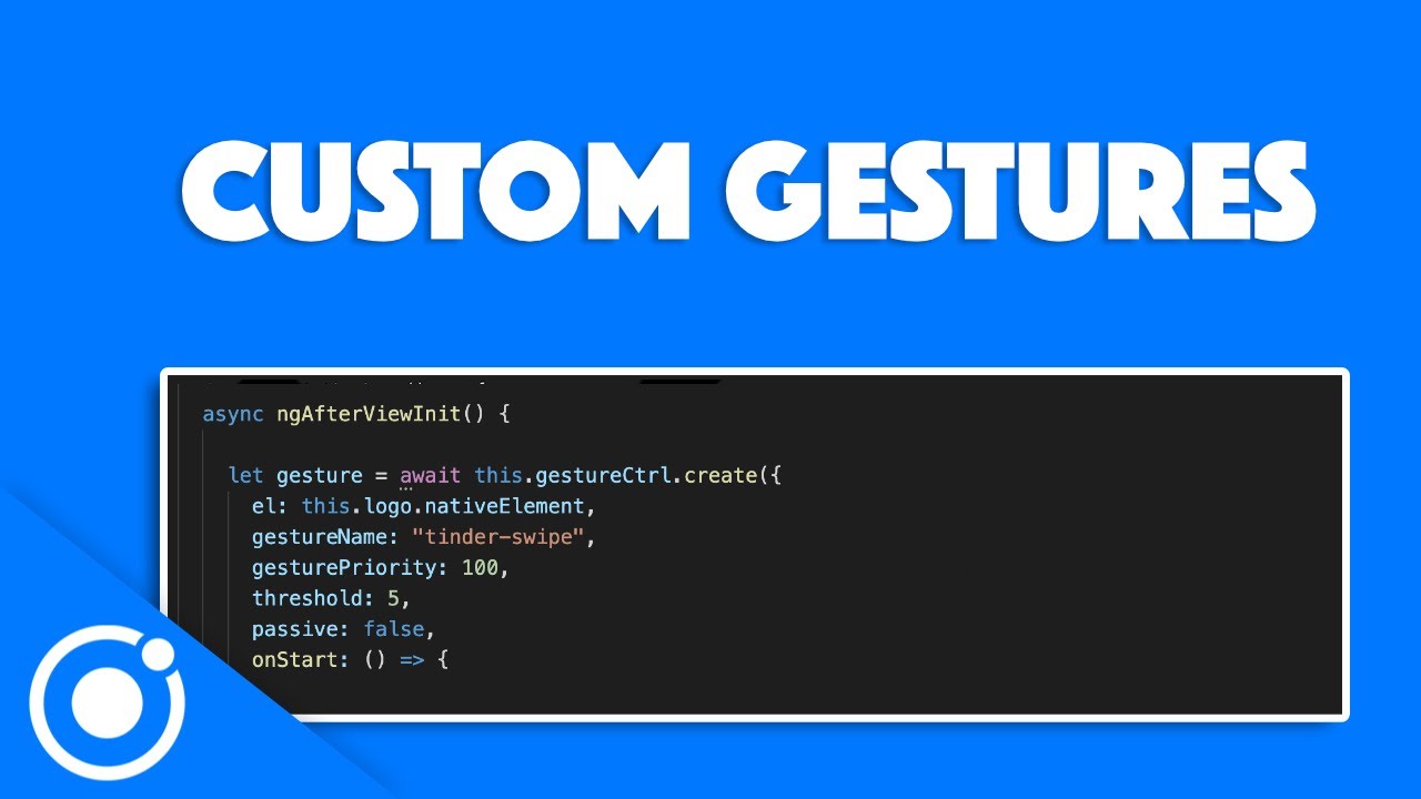 Ionic 5 Preview: Create Custom Gestures (Simple Tinder Card Animation)