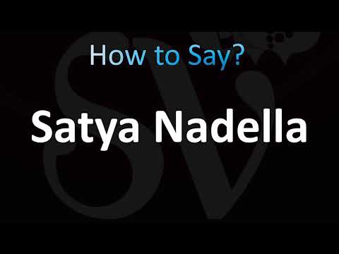 How to Pronounce Satya Nadella (CORRECTLY!) Microsoft's CEO