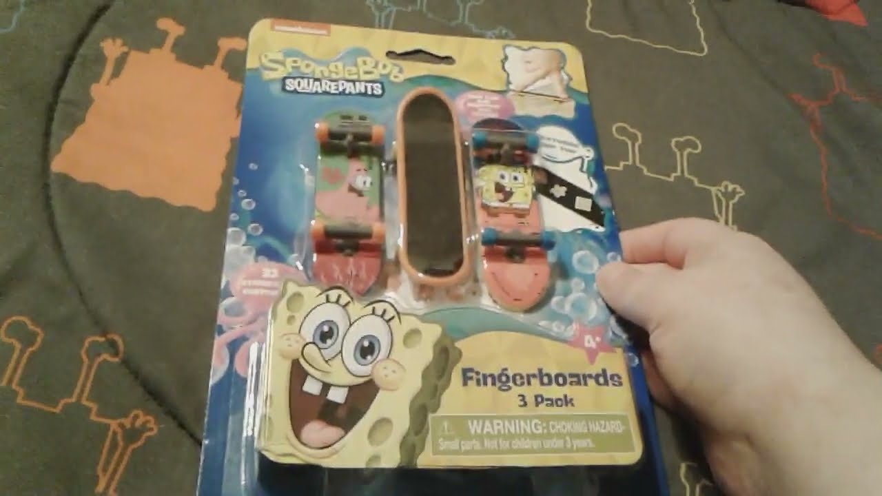 SpongeBob SquarePants Fingerboards Unboxing
