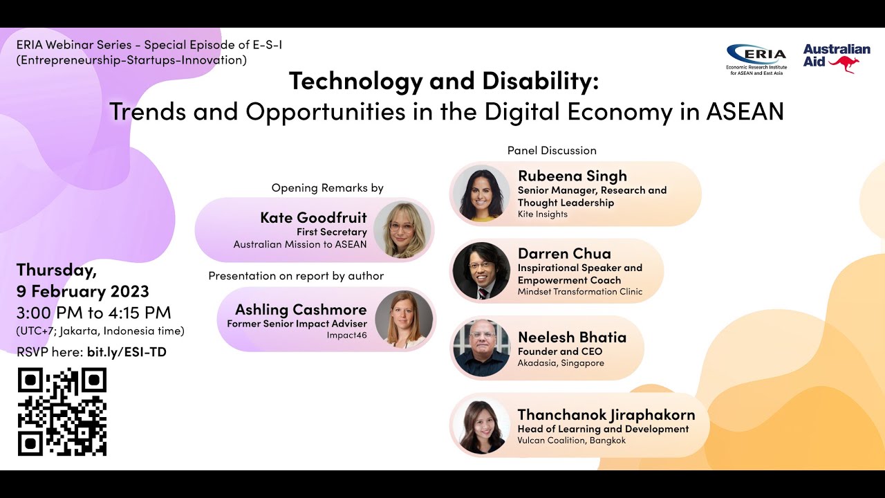 ERIA | Technology and Disability: Trends and Opportunities in the Digital Economy in ASEAN