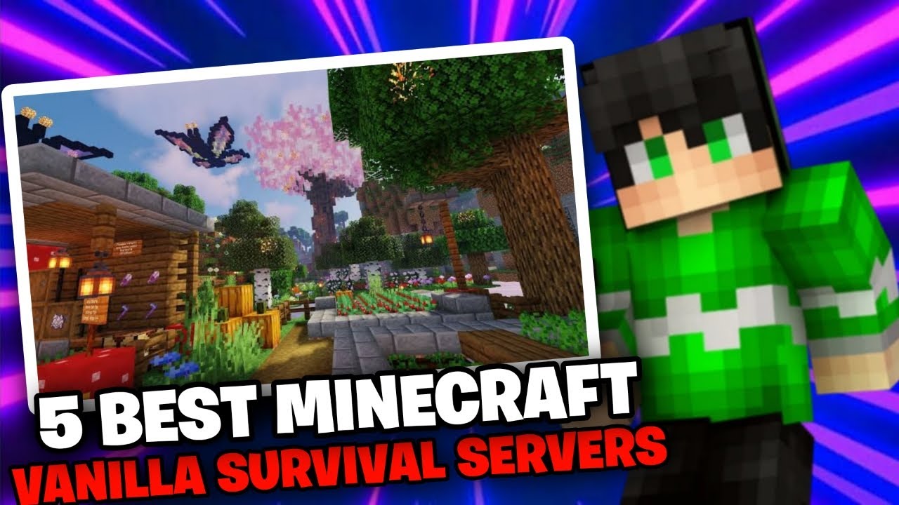 5 BEST MINECRAFT VANILLA SURVIVAL SERVERS IN 2025! (1080P HD)