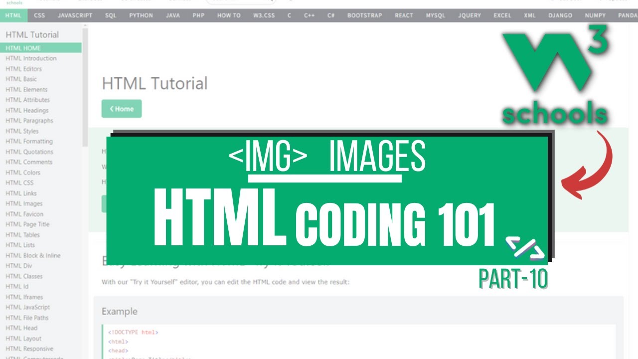 HTML Coding 101: 10 HTML Images | W3Schools.com HTML Tutorial