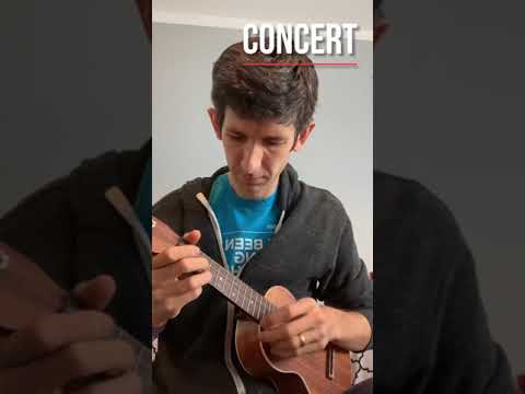 Soprano vs concert vs tenor ukulele: how do they sound? [short]