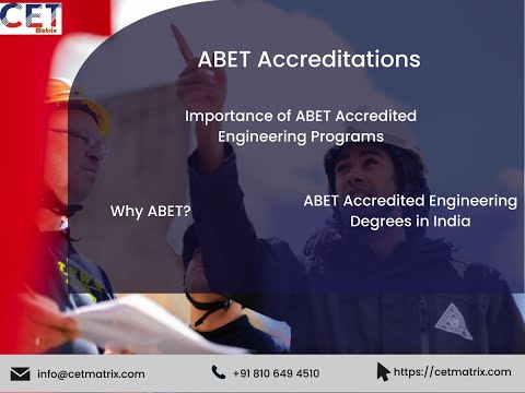 ABET Accreditation and ABET accredited engineering courses in India | Engineering College