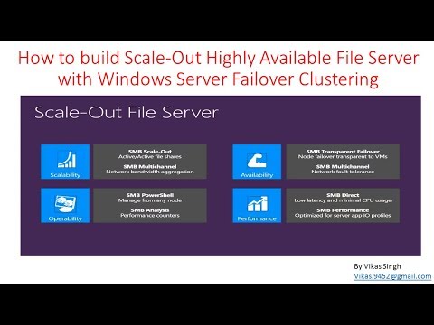 How to build Scale-Out Highly Available File Server with Windows Server Failover Cluster