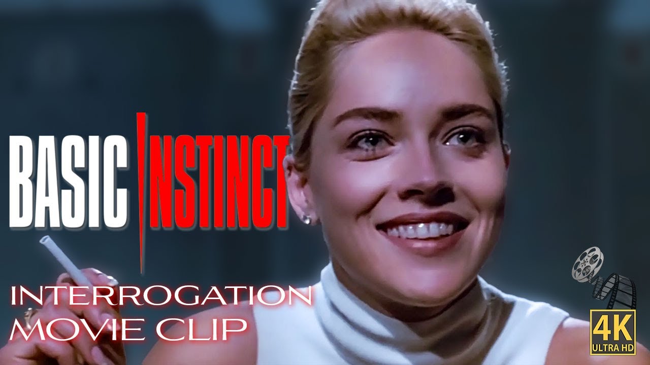 Sharon Stone BASIC INSTINCT 1992 | Interrogation Movie Clip