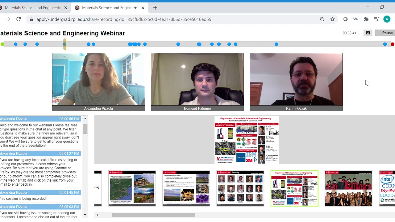 Materials Science and Engineering Webinar