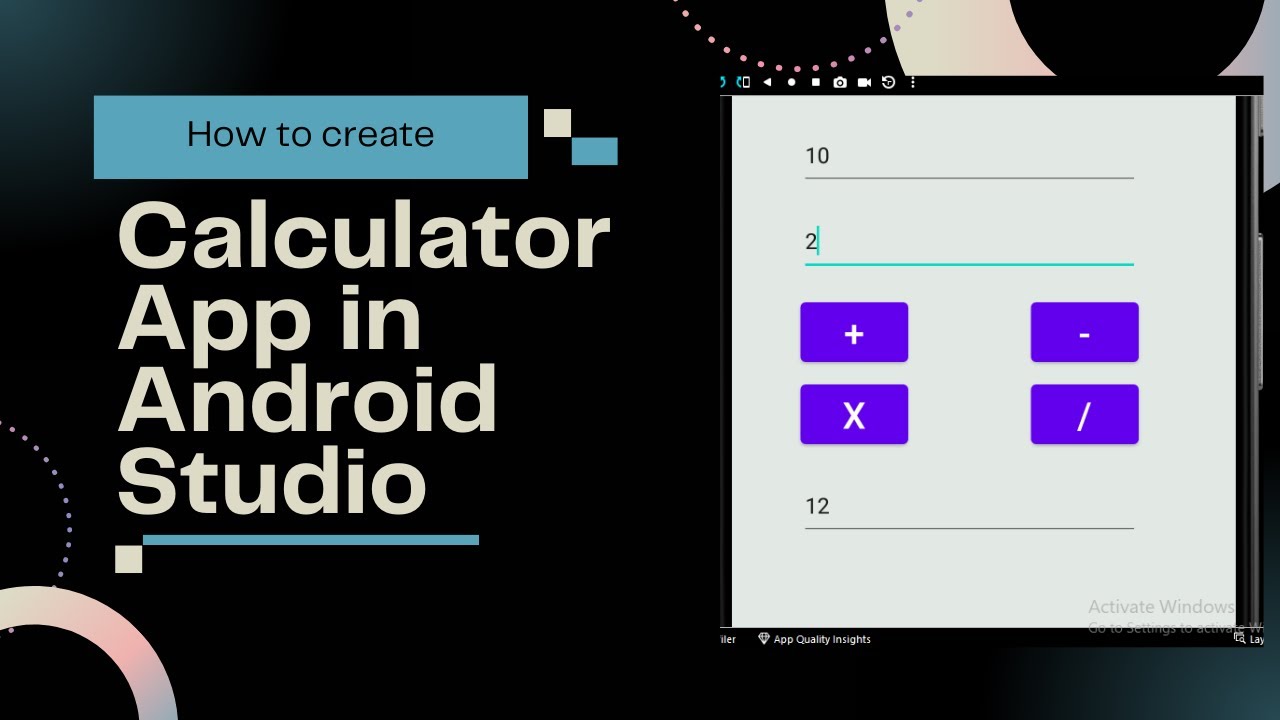 Calculator App in Android Studio