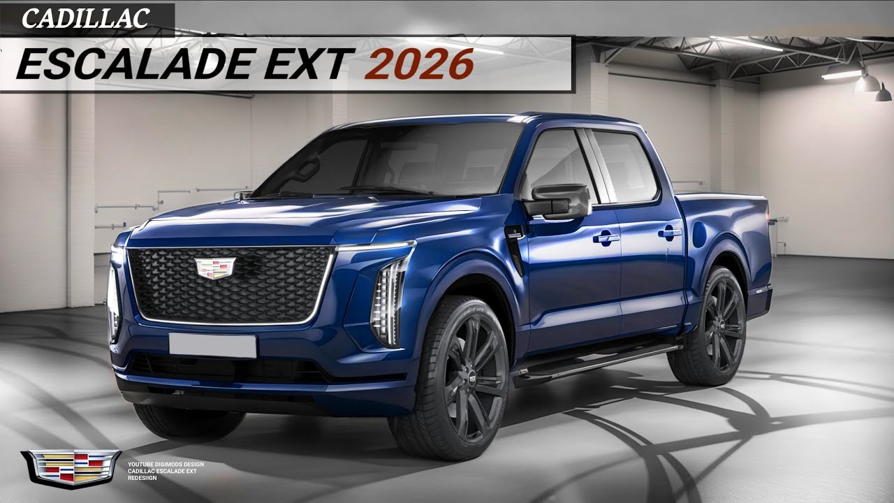 Rendering: How About That New 2026 Cadillac Escalade EXT Premium Pickup ...