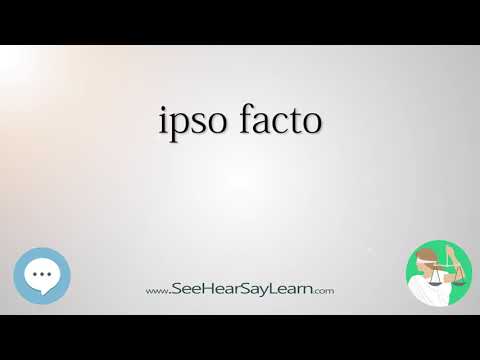 ipso facto 🔊